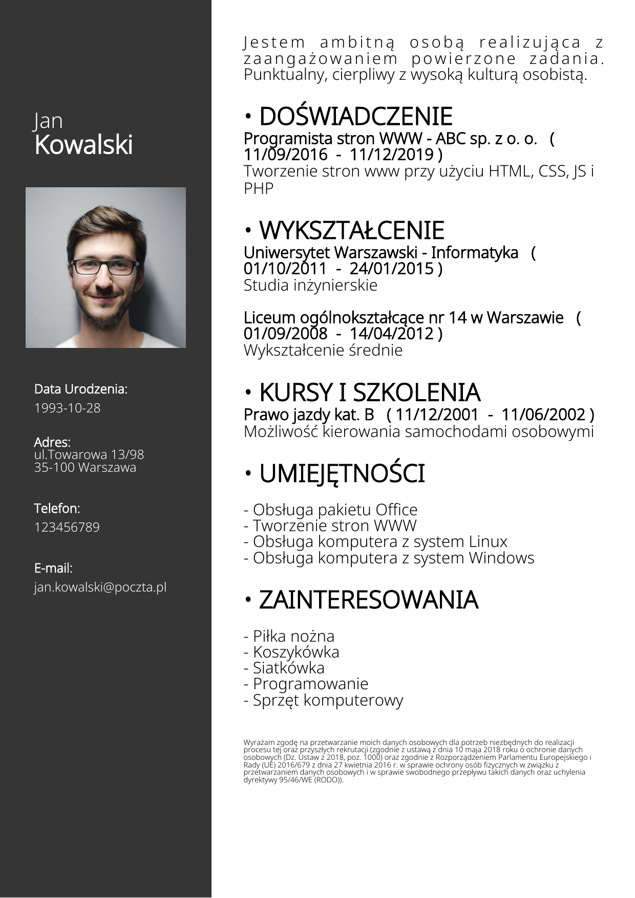 Marcin Cyc - portfolio